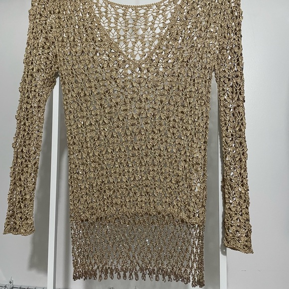 Sweaters | Absolutely Beautiful Gold Beaded Top | Poshmark